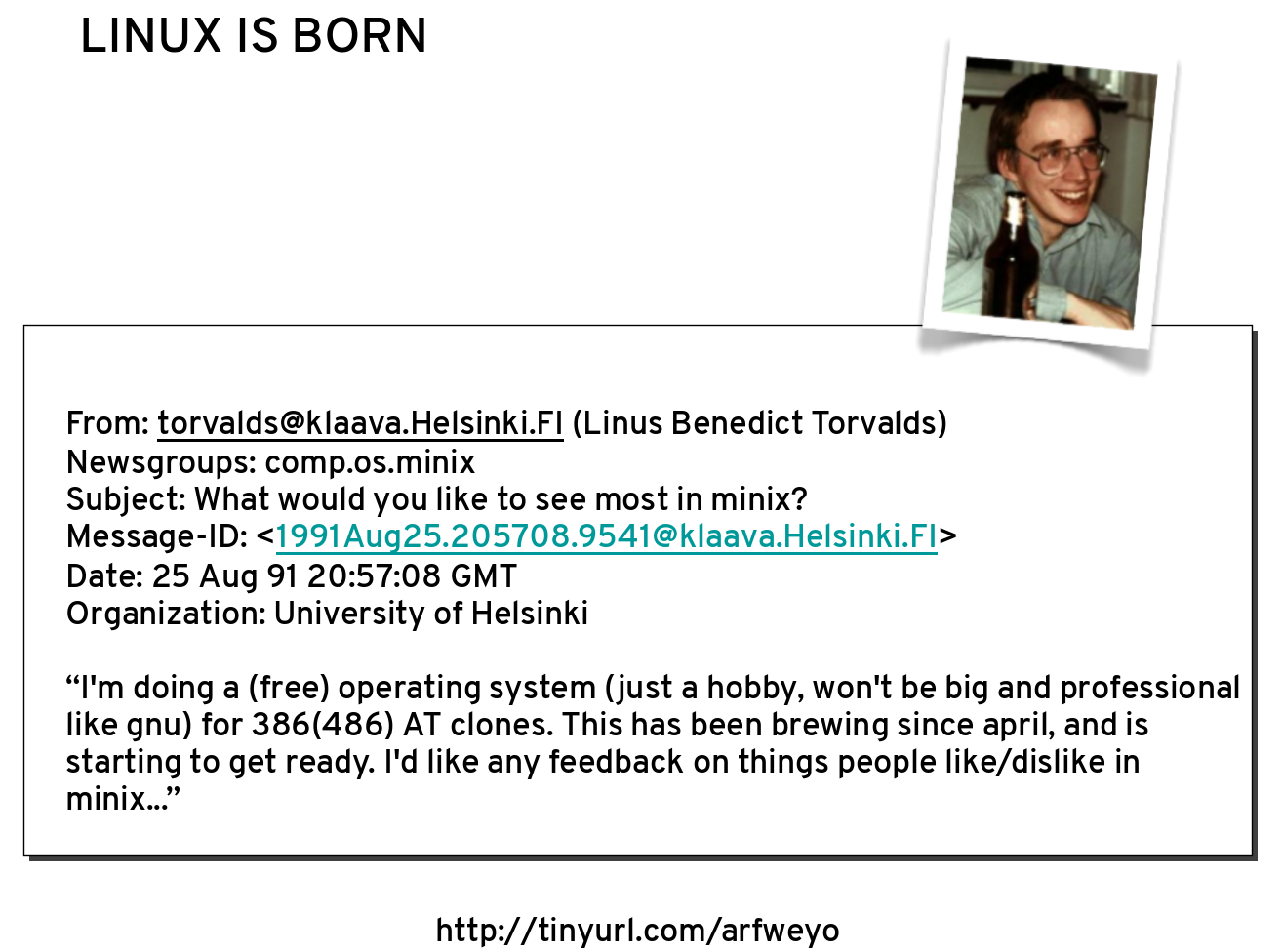 Quarter Century of Innovation – aka Happy Birthday Linux! – life one ...